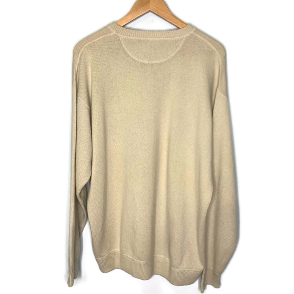 Joseph & Lyman Limited Collection Ecru Crew Neck Cash… - Gem